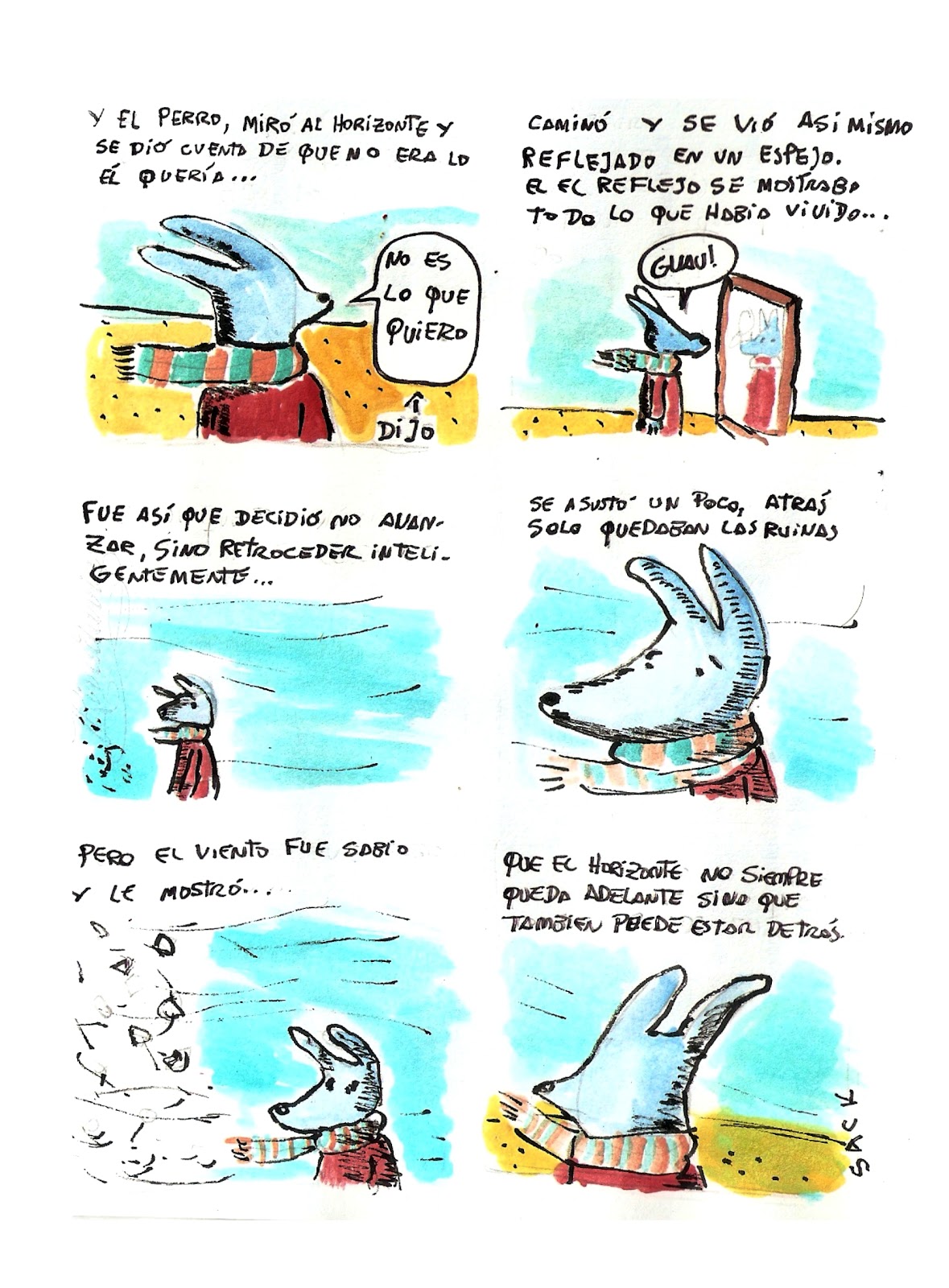 Revista Jirafas: El perro Azul