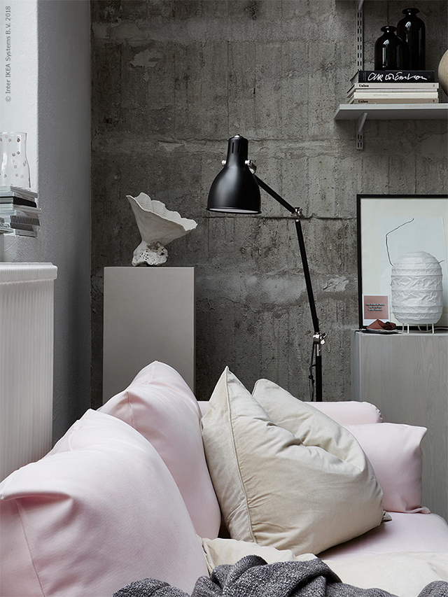 T.D.C: Ikea Living Rooms | Soft Minimalism and a Pink Sofa