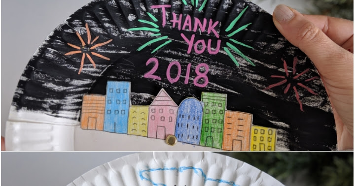 New Year's Eve Paper Plate Craft for Kids - The Joy of Sharing