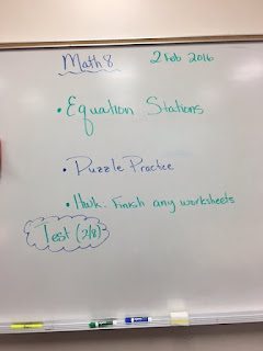 Miss Grandbois' Math Class: Equation Review Stations.