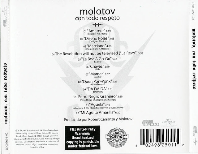 PLANETA MUSICAL: MOLOTOV - CON TODO RESPETO