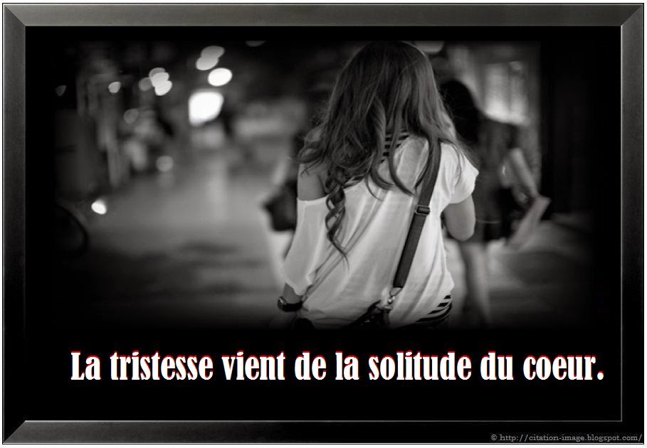 Drunkethic: Citation tristesse vient solitude coeur