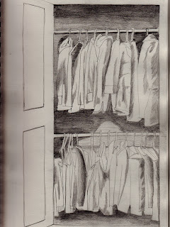 Appreciating Art: Sketch #4--Draw Your Closet