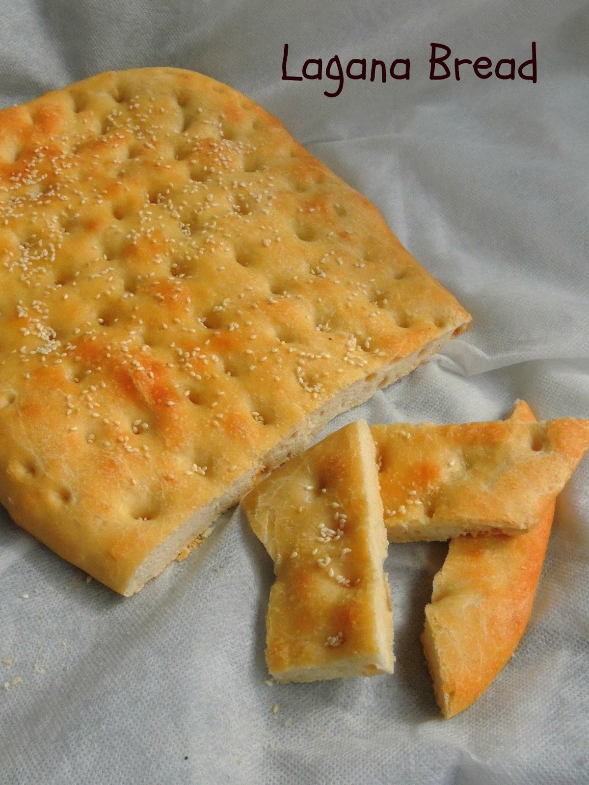 Priya's Versatile Recipes: Vegan Lagana Bread / Greek Shrove Monday Bread