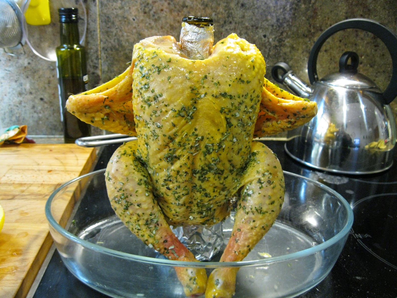 El Placer Diario: POLLO SENTADO AL HORNO