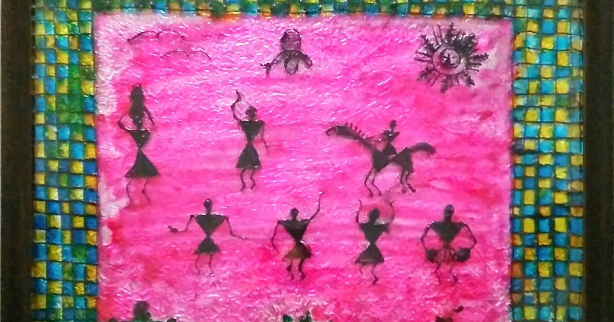 VARLI PAINTING OF A VILLAGE