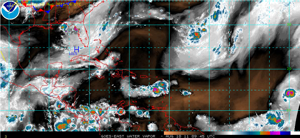 Roatan Rag: Roatan Weather Forecast for Wednesday, August 10, 2011
