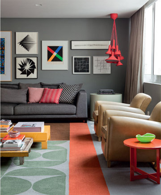 Paredes coloridas: cinza | A casa eh sua - Decoração sem pesar o bolso