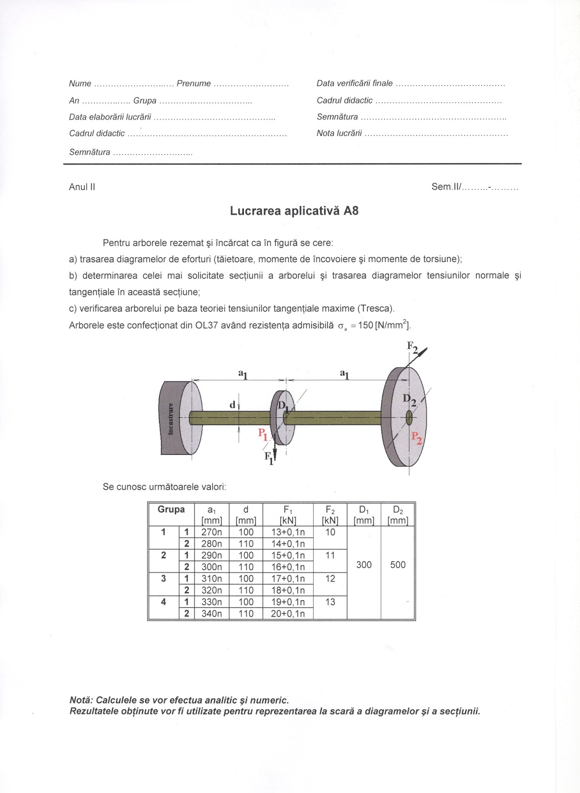 Rezistenta Materialelor - Mechanics of Materials - Résistance des ...