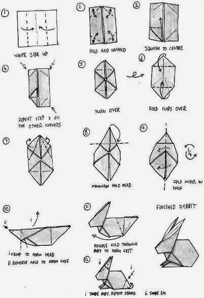 origami bunny instructions ~ instructions origami kids