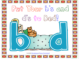 Oceans of Kindergarten Fun!: Putting the "b" and "d" Confusion to "Bed"!