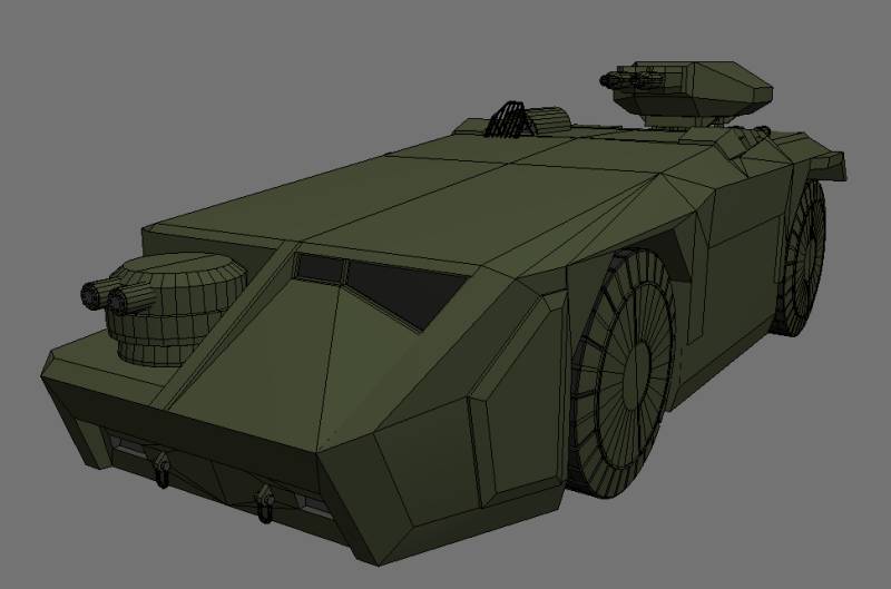 Desktopsimmer's 3D Models: Aliens M577 Armoured Personnel Carrier 3D Model