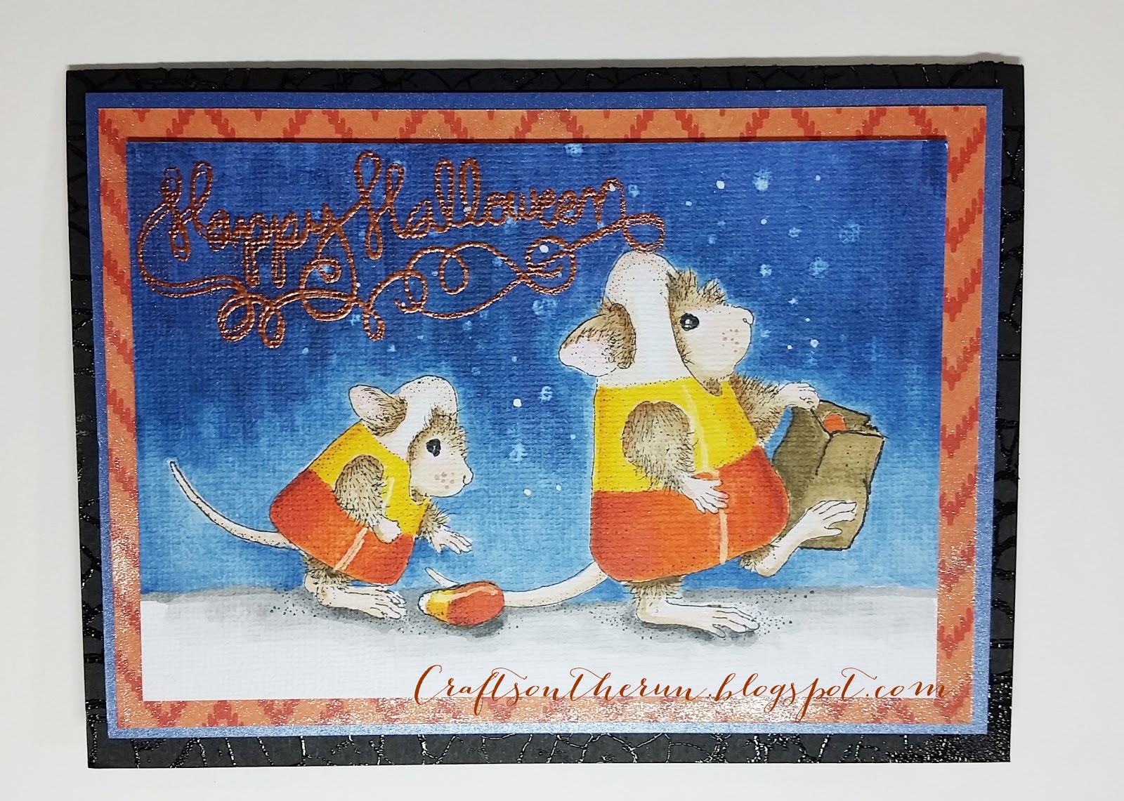 HOUSE MOUSE HALLOWEEN CARD | Crafts on the Run