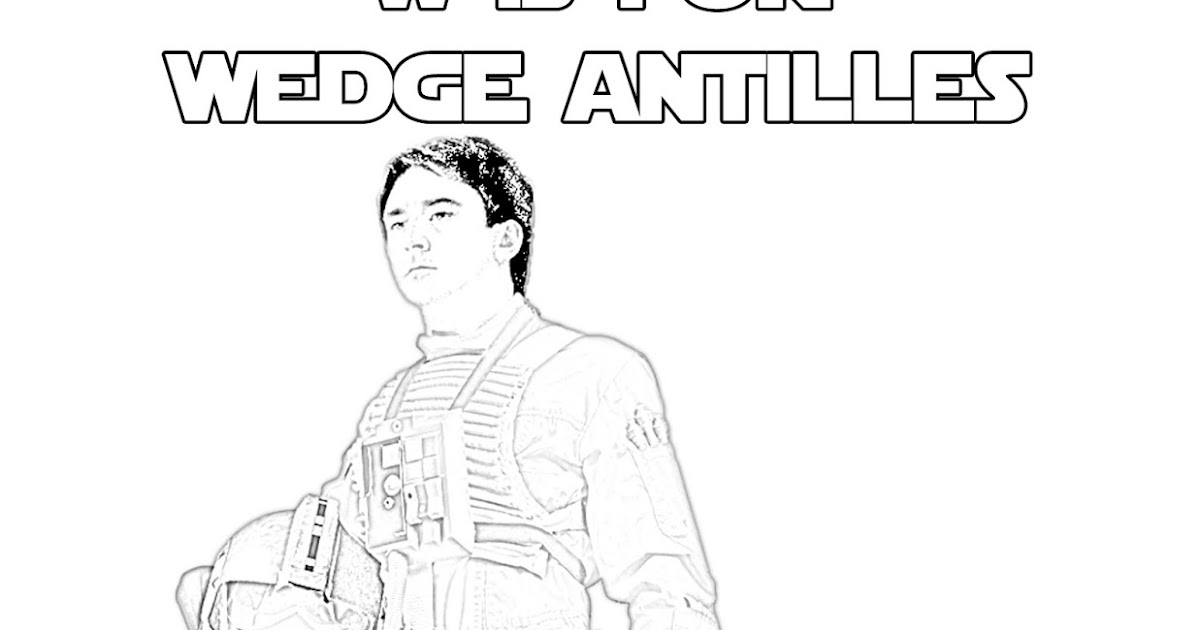 W is for Wedge Antilles - Star Wars Alphabet Coloring Page - The Star ...