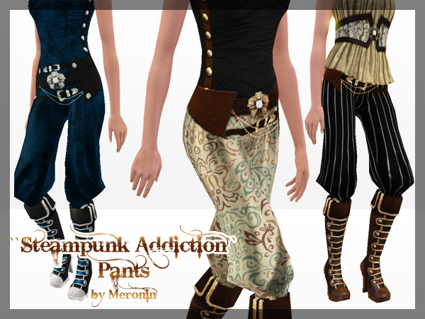 My Sims 3 Blog: High Blood Miniset and Steampunk Addiction Set by Meronin