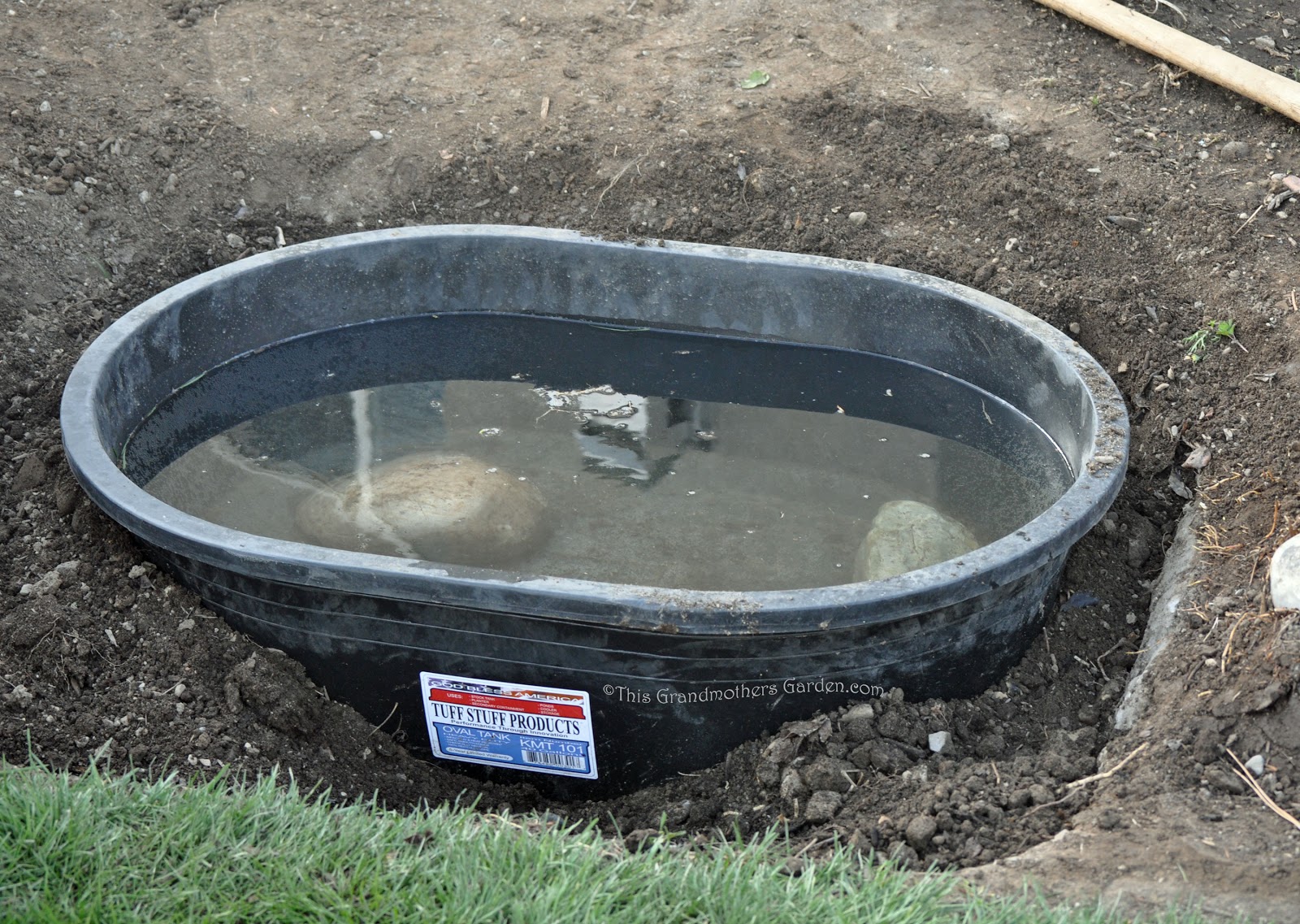 This Grandmother's Garden: Building Our Waterfall Part Two: The Catch Basin