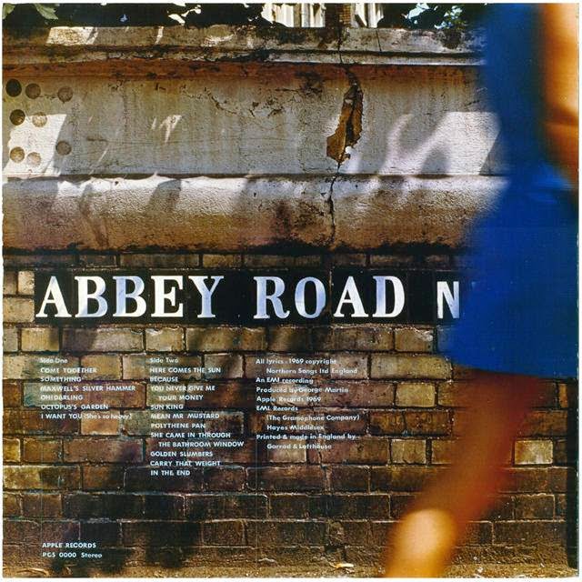 Beatles Abbey Road Album Back Cover