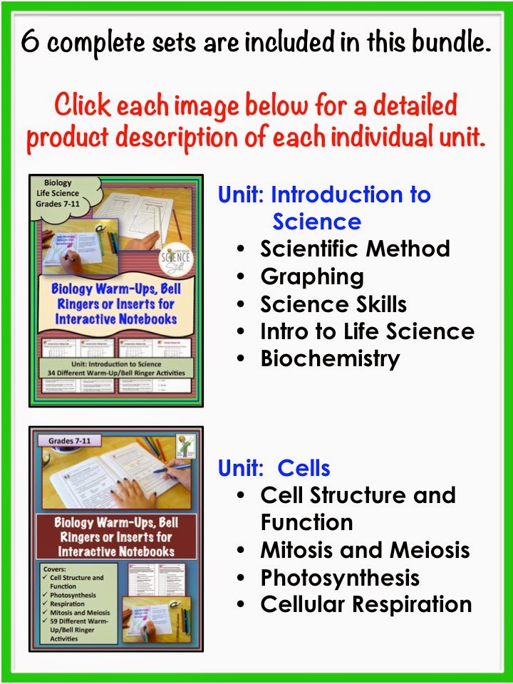 Amy Brown Science: Giant Bundle of Interactive Notebook Pages and Warm-Ups