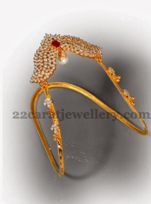 Simple Diamond Ara Vanki - Jewellery Designs