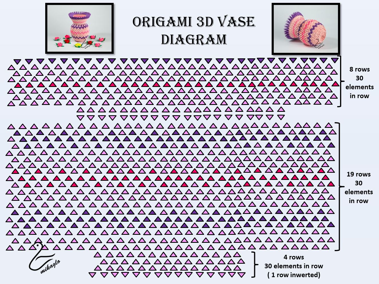 Origami 3d - mikaglo: 123. Jak zrobić wazon na kwiaty origami / origami ...