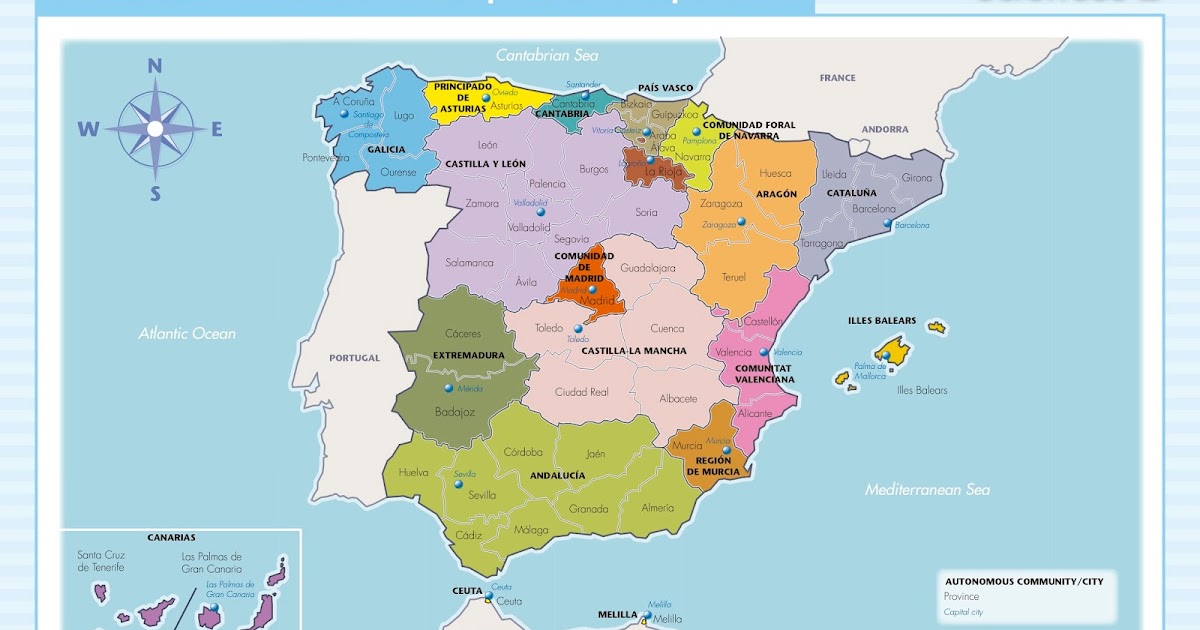 Gummy bears' blog: The autonomous communities of Spain and their provinces