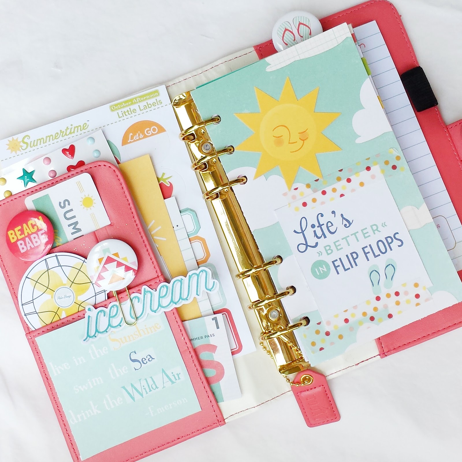 Bits and Pieces...: Planner Pages Gossamer Blue Style!