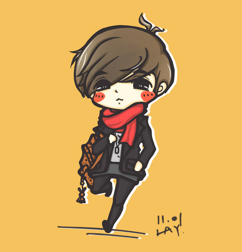 I AM Roses: [Picts] EXO Chibi - Lay (9P)