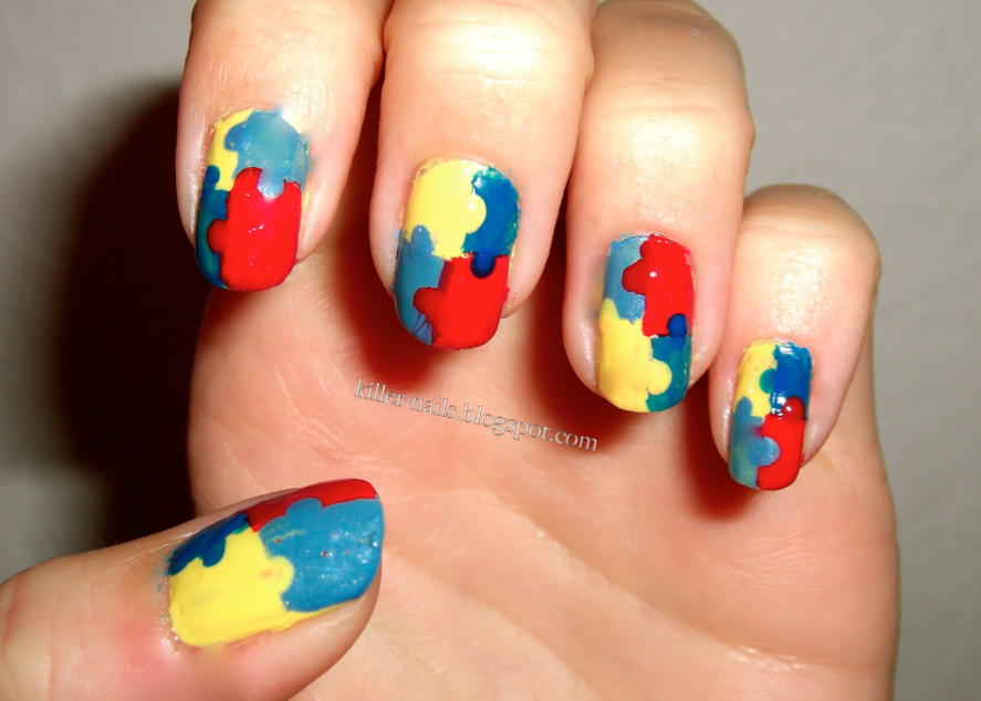 Killer Nails: Autism Awareness