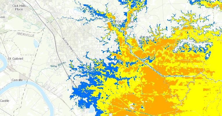 Places and Spaces: Louisiana storm surge maps