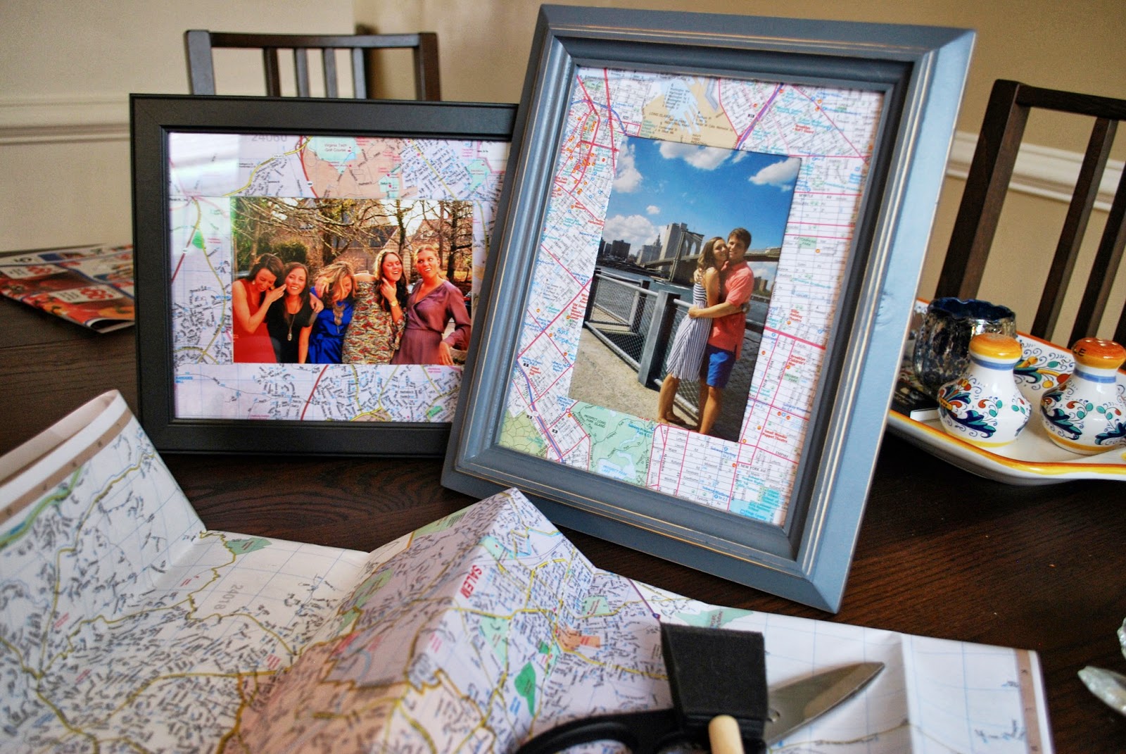 DIY Map Picture Frame | Bevy Richmond