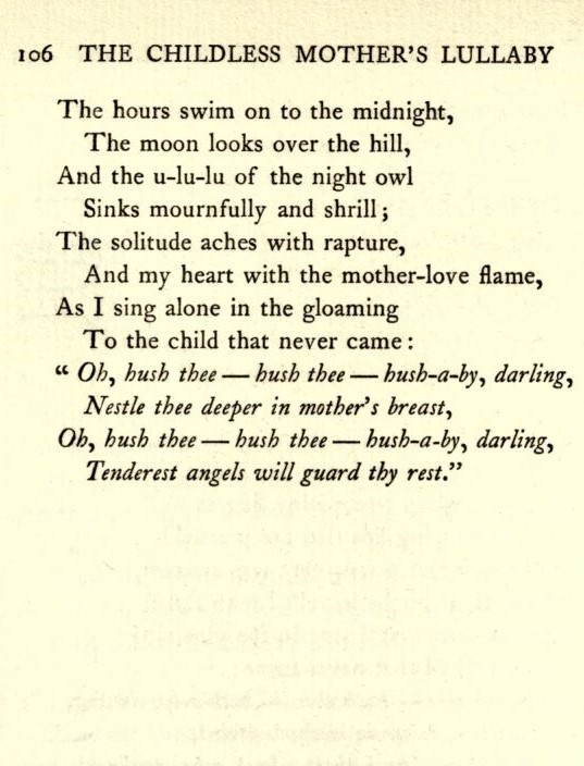 “The Childless Mother’s Lullaby” | Ella Higginson