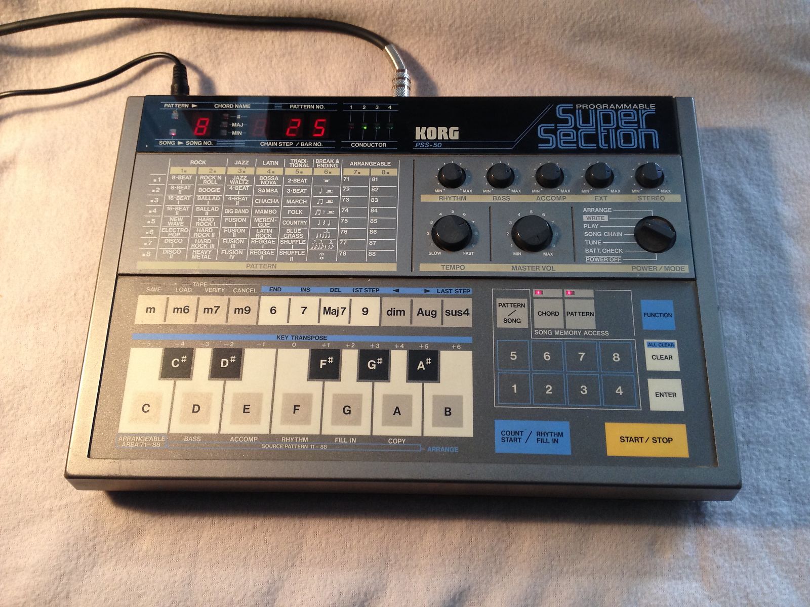 MATRIXSYNTH: Korg PSS-50 Vintage Groovebox SN 006385