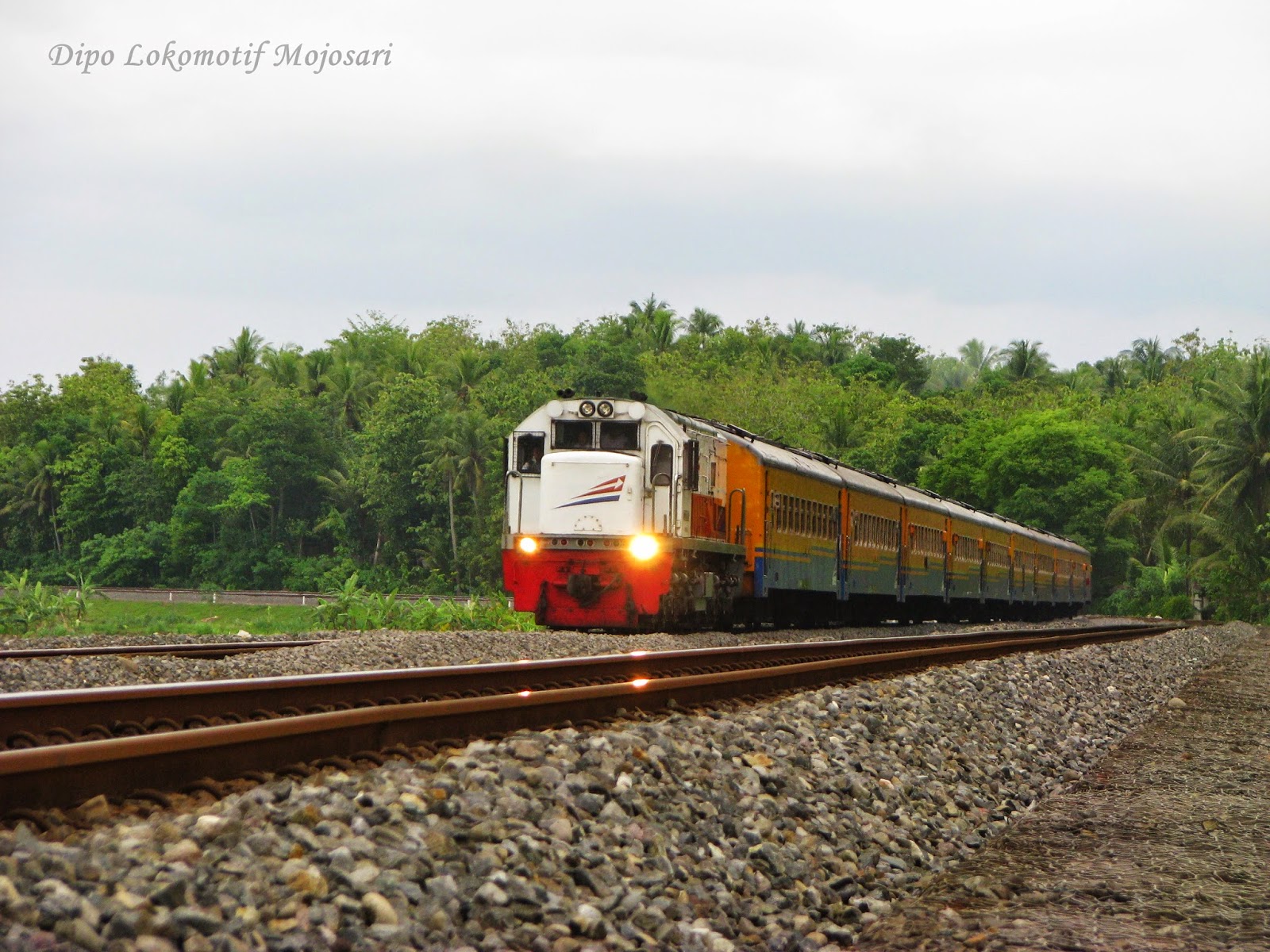 Kereta Api Indonesia: Rangkaian KA Progo Melintas di Barat Kulon Progo ...