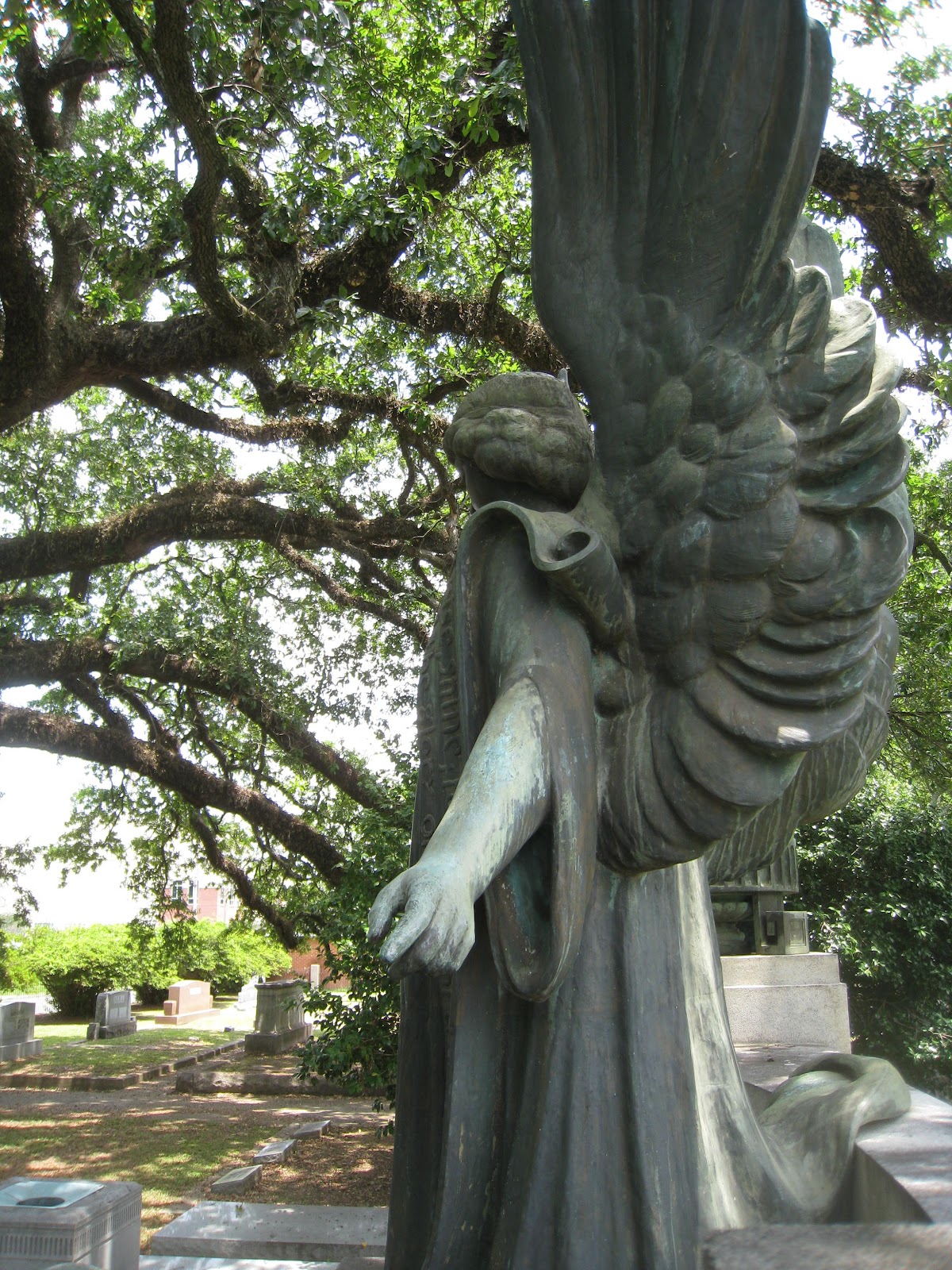 Rain in Lafayette: Giant Cement Angel Stole My Heart