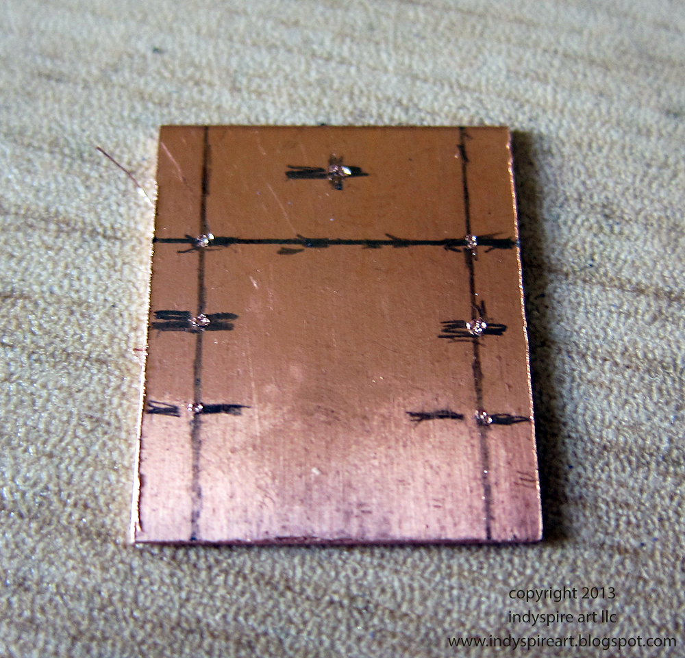 indyspire art: Marking on Copper Sheet