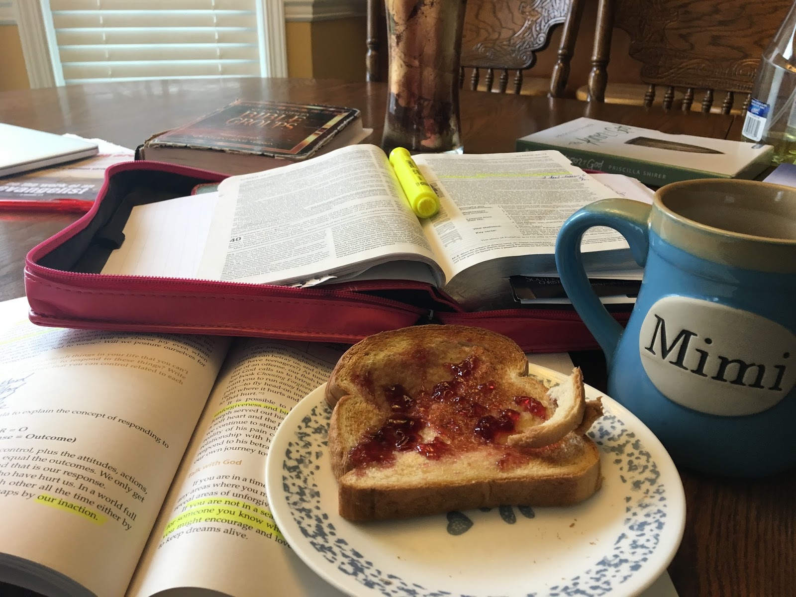 Just toast... with grape jelly | By Faith and Coffee