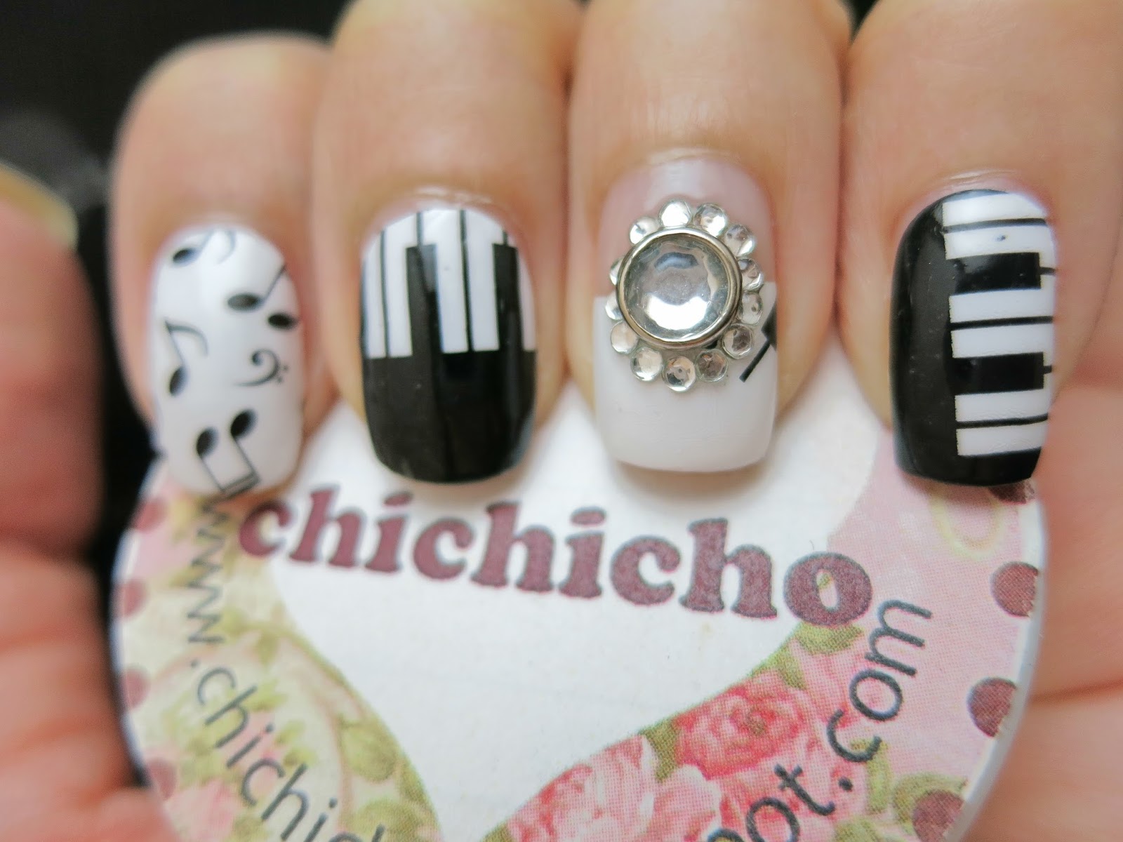Piano and Music Nail Art Nail Wrap S1257 - chichicho~