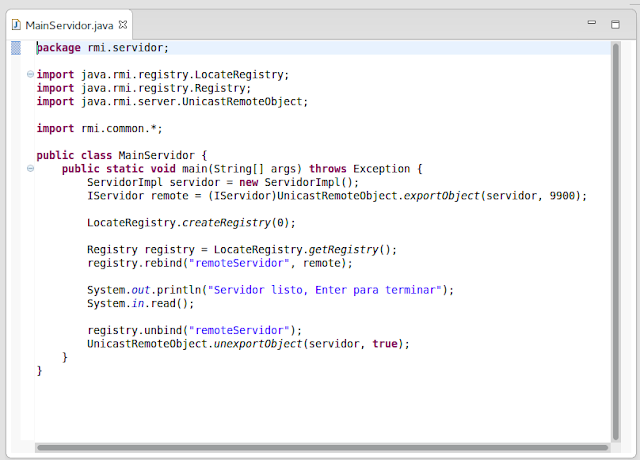 Blogs de J César Moreno: Sencillo ejemplo de JAVA RMI