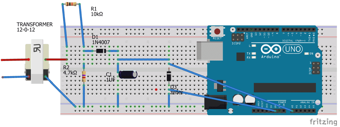 Ac Voltmeter Using Arduino Internet Of Things