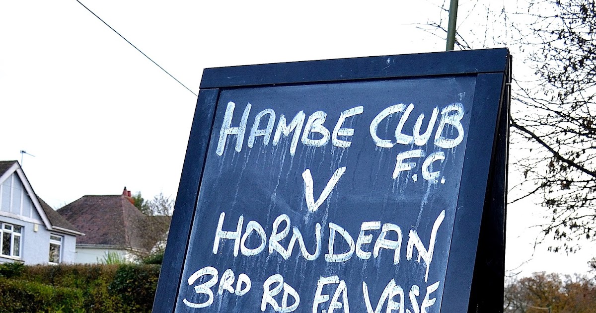 Hopping Around Hampshire: Hamble Club v Horndean