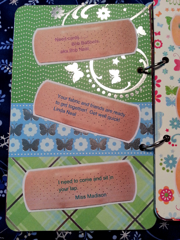 tanglebucket • • • •: Get-well wishes for Mimi (the band-aid project)