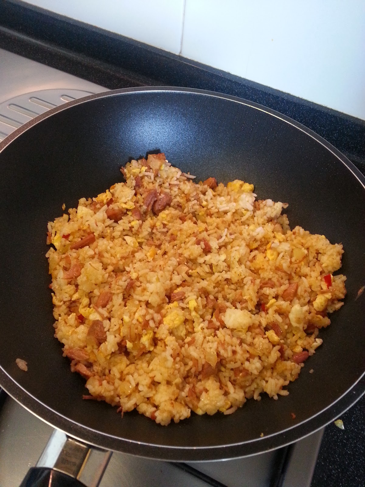 Spiced Pork Cube Fried Rice - Delishar | Singapore Cooking, Recipe, and ...