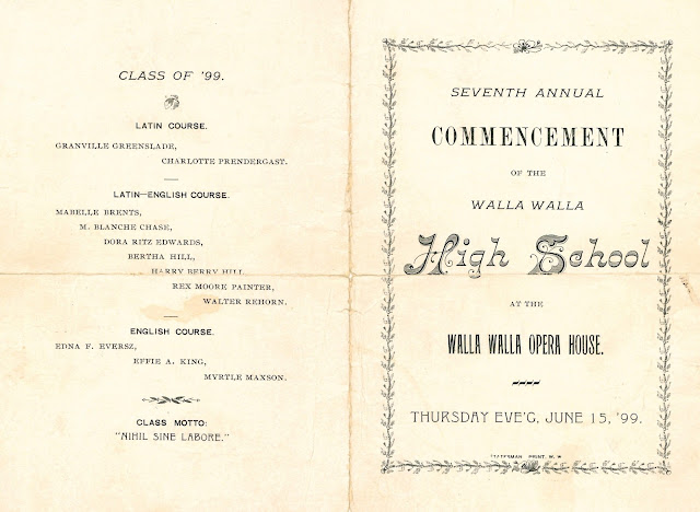 History of Walla Walla Public Schools: Walla Walla High School ...