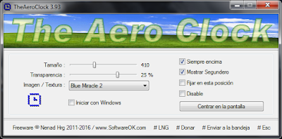 TheAeroClock 4.77 | Reloj analógico personalizable para el escritorio ...
