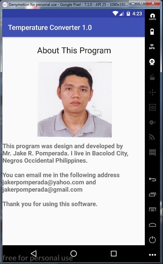Free Programming Source Codes and Computer Programming Tutorials: Temperature Converter in Android