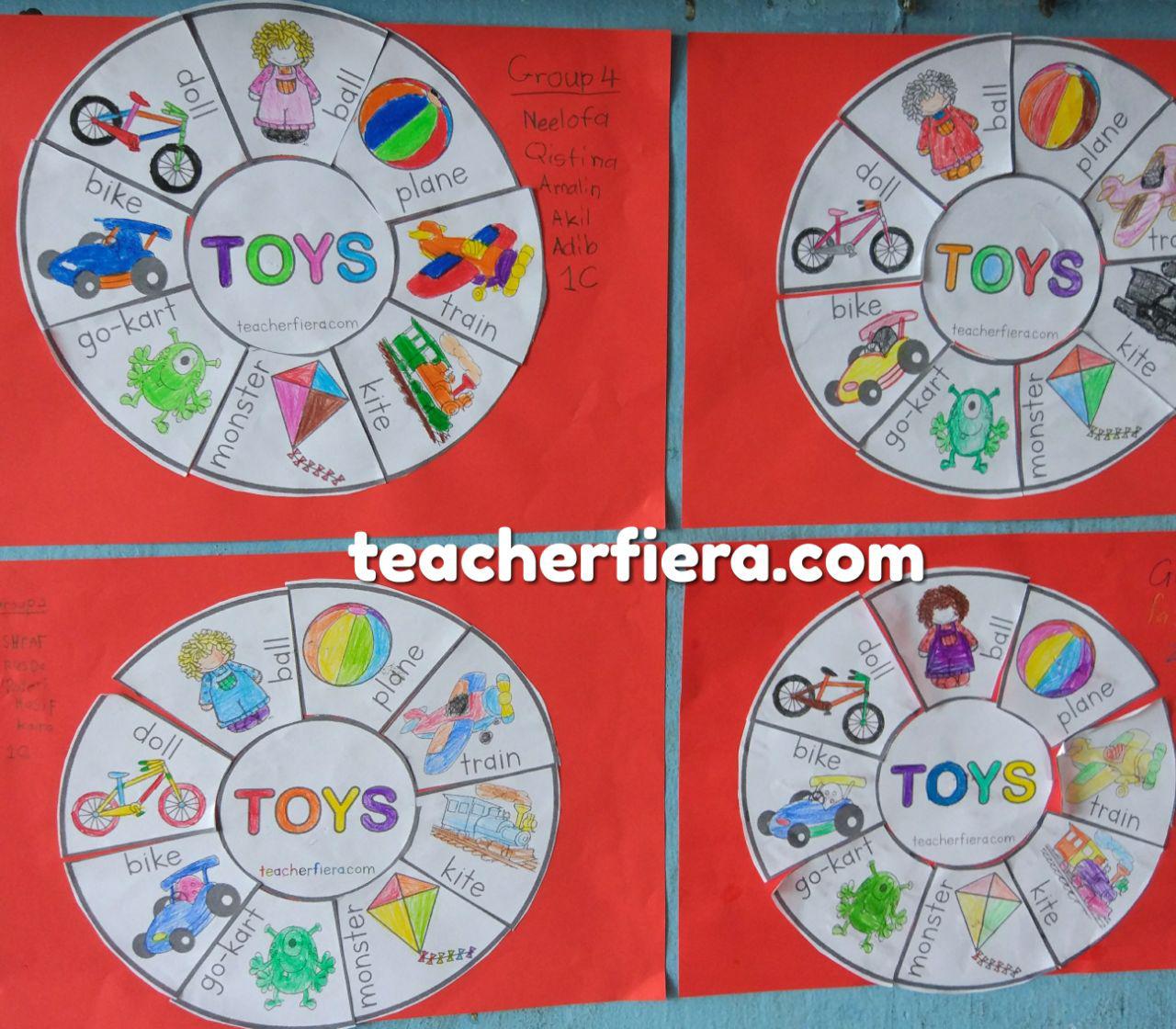 teacherfiera.com: WHEEL PUZZLE (TOYS) YEAR 1 UNIT 2