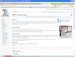 Rebol: Rebol Dictionary and Wikibook
