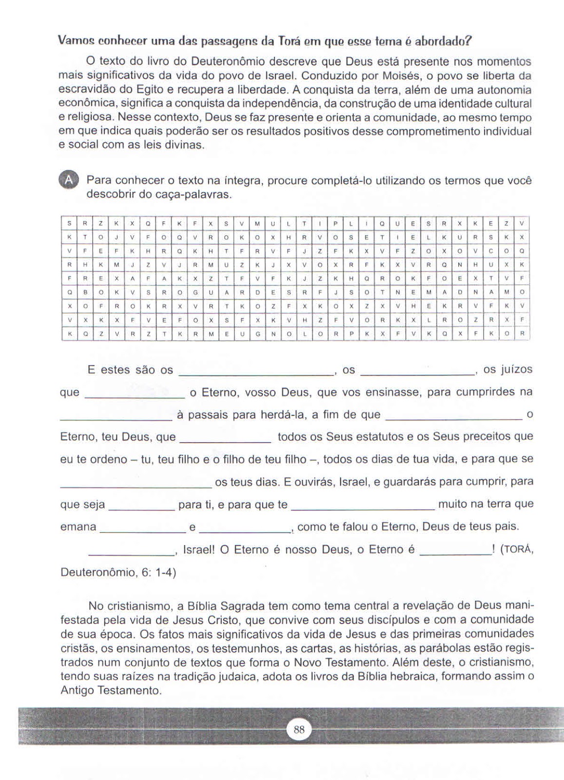 ENSINO RELIGIOSO: Textos Sagrados 1º Ano