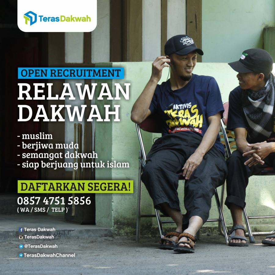 Update Open Recruitment Relawan Dakwah By Teras Dakwah Jogja - Kaos ...