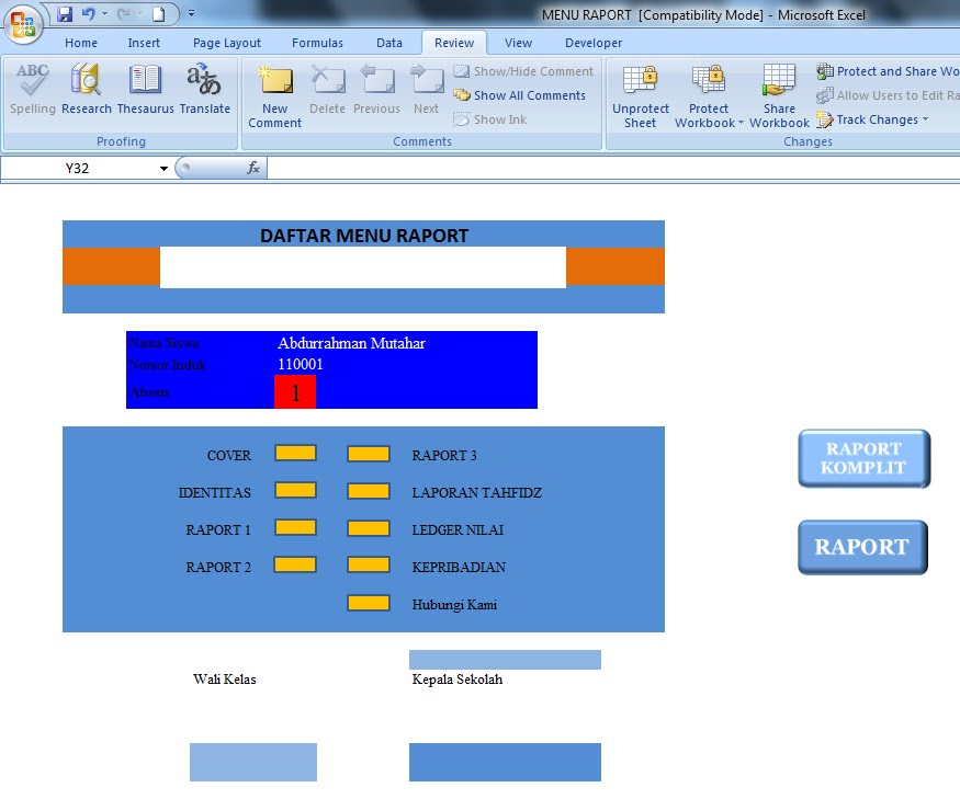 RAPORT EXCEL | MUIS EXCEL